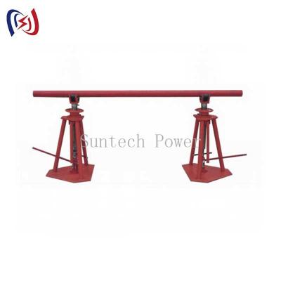 China Hydraulic Column Type Cable Reel Stand with 30-500KN Rated Load and Adjustable Height for Cable Drum Release for sale