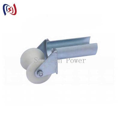 China D Series Cable Entrance Protection Roller with Galvanized Steel Frame and Wear-Resistant Nylon Dual Guide Rollers for sale