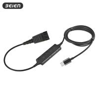 China Headset Quick Disconnect QD Cable Accessories to Type-C Plug Adapter Call Center Office for sale