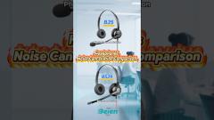 B25 VS BS29 Beien headphones noise cancellation comparison #headset #manufacturer #noisecancelling