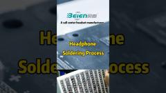 Headphones soldering process  #headphones #supplier #manufacturer #wholesale #call center headset