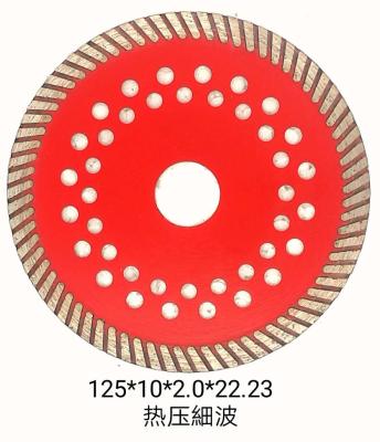 China Hot Press Super Thin Fine Teeth Turbo Diamond Saw Blade for Granite Marble Tile Cutting for sale