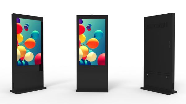Quality Floor Standing LCD Digital Signage Display Outdoor Vertical Advertising Display 2500Cd/m2 for sale