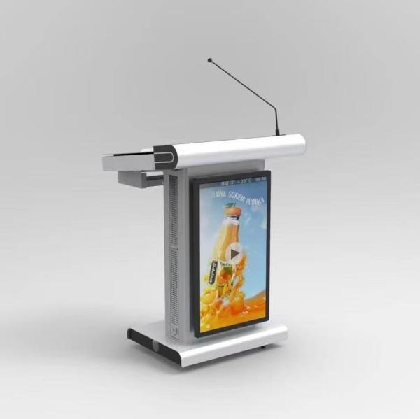Quality Modern Multimedia Podium Meeting Room / Training Room Podium With Mic And Speaker for sale