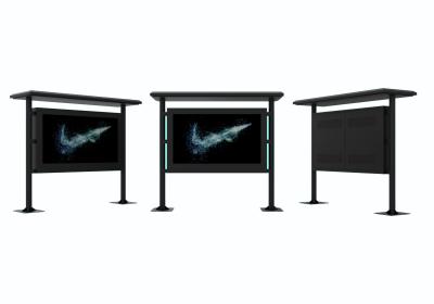 Quality Outdoor LCD Signage Smart Touchscreen Digital Display Totem Media Player Digital for sale