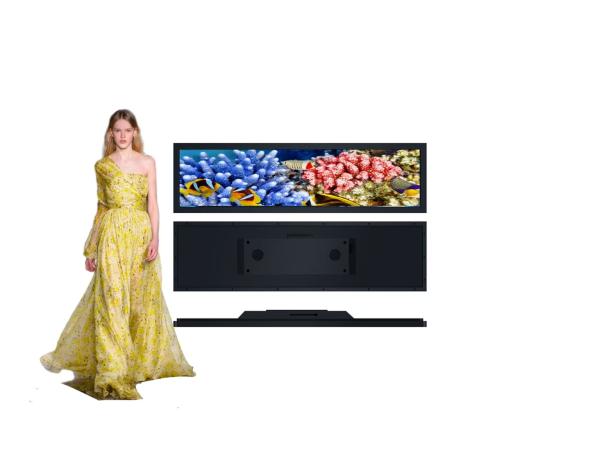 Quality 24 Inch Stretched Bar LCD Display Ultra Wide Bar Type Display Wall Mounted for sale