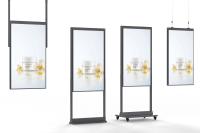 Quality 32 inch Shop Window Screen Full Color 2500nits Wall Mounted Digital Advertising for sale