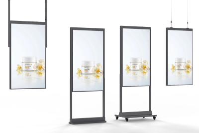 Quality 32 inch Shop Window Screen Full Color 2500nits Wall Mounted Digital Advertising for sale