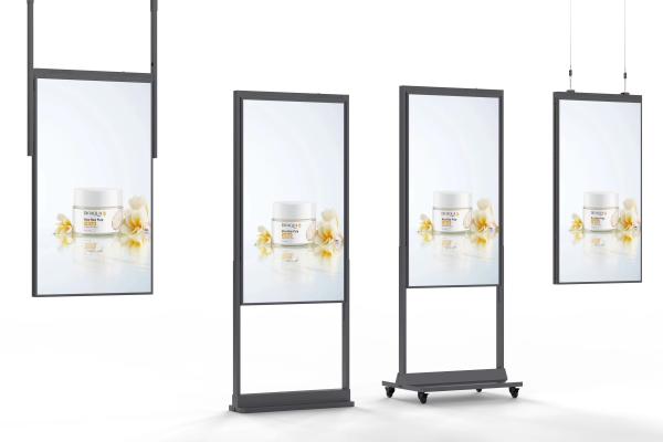 Quality 32 inch Shop Window Screen Full Color 2500nits Wall Mounted Digital Advertising Screen for sale