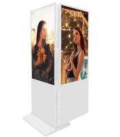 China Double Screens Touch Screen Kiosk with 2K Resolution and 350 Cd/m² Brightness for Indoor Digital Signage for sale