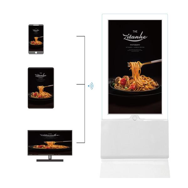 Quality 43 Inches Hanging Indoor LCD Digital Signage Double Sided Window Advertising for sale