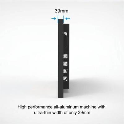 Cina Screen pubblicitario ultra sottile resistente alle intemperie con spessore di 30 mm e vetro temperato IK10 in vendita