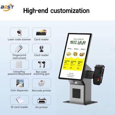 China Stylish Interactive Touch Screen Vending Machine with 8GB DDR3 Ram and 178°/178° Viewing Angle for sale