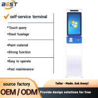 China Interactive POS Kiosk with 4K Clarity Display 50,000-Hour Lifespan and 10-Point Capacitive Touch for Self-Service Ordering for sale