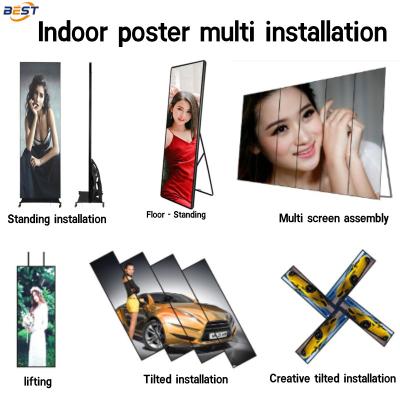 Cina Schermo per poster LED da interno P2.5 1920x640mm con manutenzione frontale in vendita