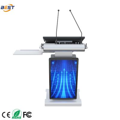 China Smart Lectern with Adjustable Screen Angle 10-40° Intel i5/i7-11 Processor and 8/16GB DDR4 RAM for Educational Use for sale