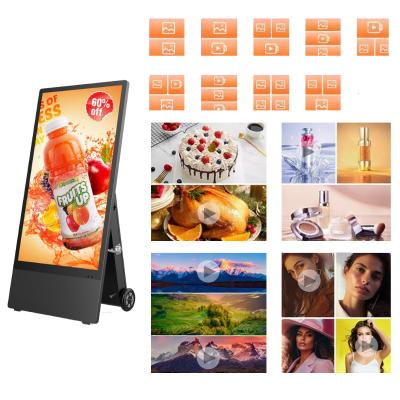 China 178° Viewing Angle Outdoor LCD Digital Signage with WiFi/3G/LAN Network Options and Wall/Ceiling/Floor Mounting Choices for sale