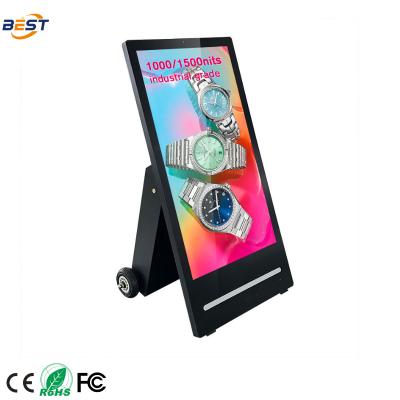 China Outdoor LCD Digital Signage with 1080*1920 Max Resolution AC/12V100-240V Input and WiFi/3G/LAN Network for sale