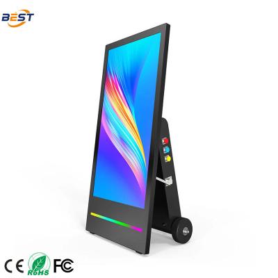 China Freestanding Outdoor LCD Digital Signage with 16GB Storage and 178° Viewing Angle on 32 Inch TFT-LCD Non Touch Display for sale