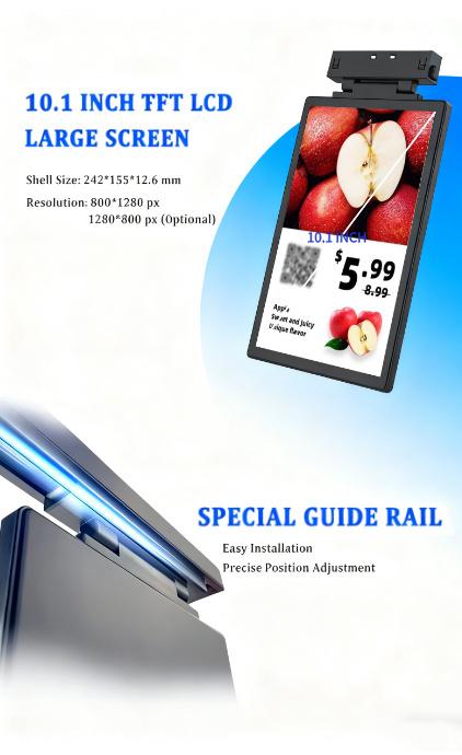 LCD Electronic Shelf Label side view