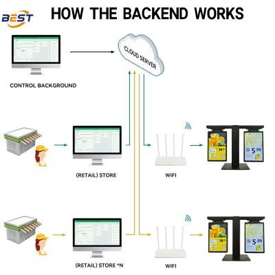 China LCD ESL Suppliers Custom OEM Wholesale Bulk Price Tags with 10.1 Inch Display for sale