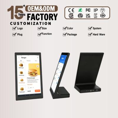 China 10.1″ / 15.6″ L‑Shape Touch Screen Desktop Digital Signage | Android Kiosk with Loop Playback & WiFi Remote Control for sale