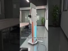 Kiosco de pedidos de autoatendimento em pé para biblioteca do hotel Hotpot Menu LCD POS móvel