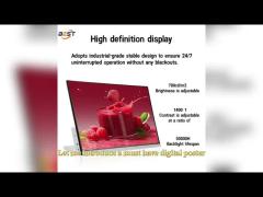 Digitaal menubord voor restaurant Indoor LCD-scherm USB Ultra Thin High Brightness