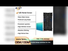 Indoor LED Rental Display Screen P0.9/P1.25/P1.86/P2.5/P3.91 Wall Panel Matrix Custom