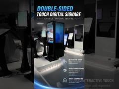 Double Sided Floor Standing Digital Signage Display