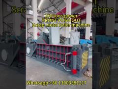 200 ton Power Scrap Metal Baler Machine PLC-besturing Afstandsbediening
