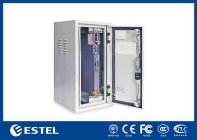 China IP55 Fan Cooling Pole Mount Outdoor Power Supply Cabinet UPS Backup Power System Enclosure for sale