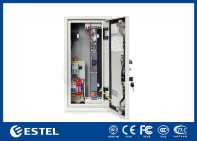 China IP55 Fan Cooling Pole Mount Outdoor Power Supply Cabinet UPS Backup Power System Enclosure for sale