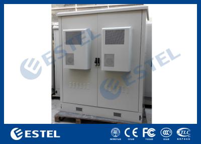 China Two Front Doors Outdoor Rack Enclosure BTS Cabinet With Mixed Working Fluid Heat Exchanger for sale