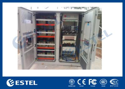 China Reasonable Layout Assembled Base Station Cabinet Outdoor Rack Enclosure With Battery Compartment for sale