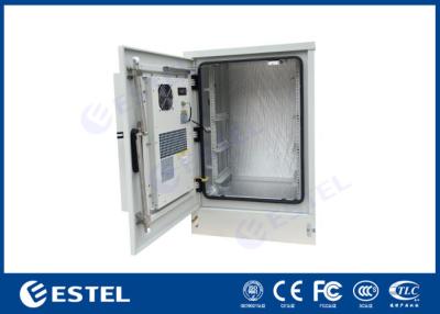 China 16U Galvanized Steel Outdoor Telecommunication Cabinet 19'' Rack With Air Conditioner IP55 for sale