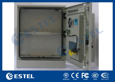 China Stainless Steel Outdoor Telecom Cabinet With Cooling System / Air Conditioner Type Telecom Enclosure for sale