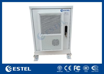 China 14U Customized Outdoor Telecom Station Cabinet Air Conditioner Cooling With Wheels for sale