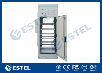 China Temperature Control Custom Made Antitheft Outdoor Telecom Cabinet With Front Door And Back Door for sale