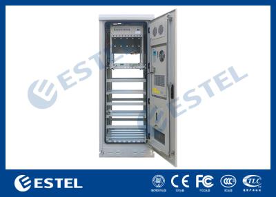 China Temperature Control Custom Made Antitheft Outdoor Telecom Cabinet With Front Door And Back Door for sale