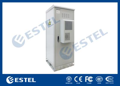 China Temperature Control Custom Made Antitheft Outdoor Telecom Cabinet With Front Door And Back Door for sale