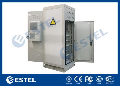 China Temperature Control Custom Made Antitheft Outdoor Telecom Cabinet With Front Door And Back Door for sale