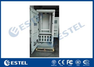 China Two Battery Shelf Outdoor Power Supply Cabinet One Front Door With Two Air Conditioner for sale