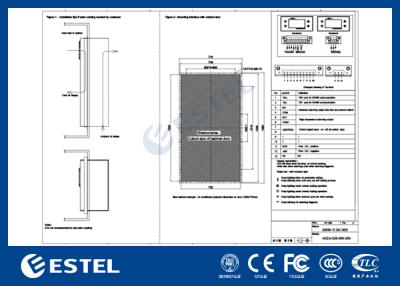 China 48VDC 325W/K Enclosure Heat Exchanger with RS485 MODBUS RTU Communication for sale