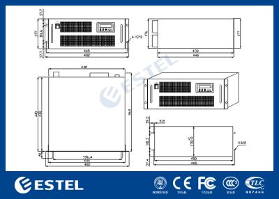 China Sistema de rectificador de telecomunicaciones de energía de 4800Wh con ventaja a prueba de sol y lluvia y conector Mtp Il 0.35dB Max 0.15dB Tipo en venta