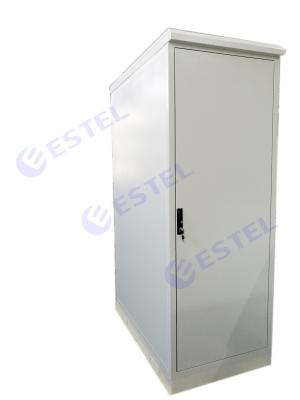 China Heat Insulated Single Wall Steel Outdoor Telecom Cabinet With DC Air Conditioner, Power distribution Unit for sale