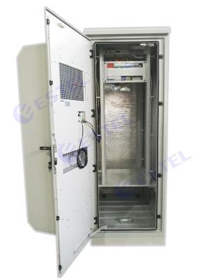 China Heat Insulated Single Wall Steel Outdoor Telecom Cabinet With DC Air Conditioner, Power distribution Unit for sale