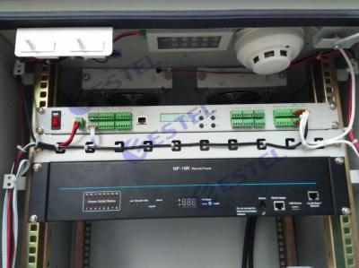 China Sunproof IP55 Outdoor Telecom Cabinet Remote Power Enclosure With Air Conditioner Cooling for sale