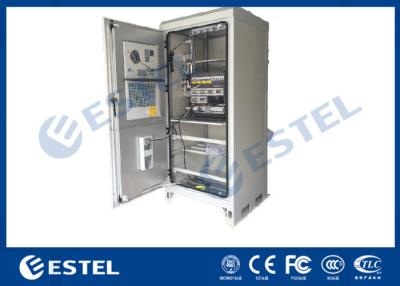Китай Вентиляторная система охлаждения гальванизировала стальной на открытом воздухе шкаф телекоммуникаций 42U продается