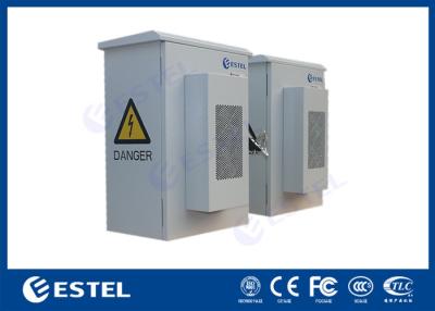 China Small Pole Mounted Outdoor Telecom Cabinet IP55 7U With Led Lamp for sale